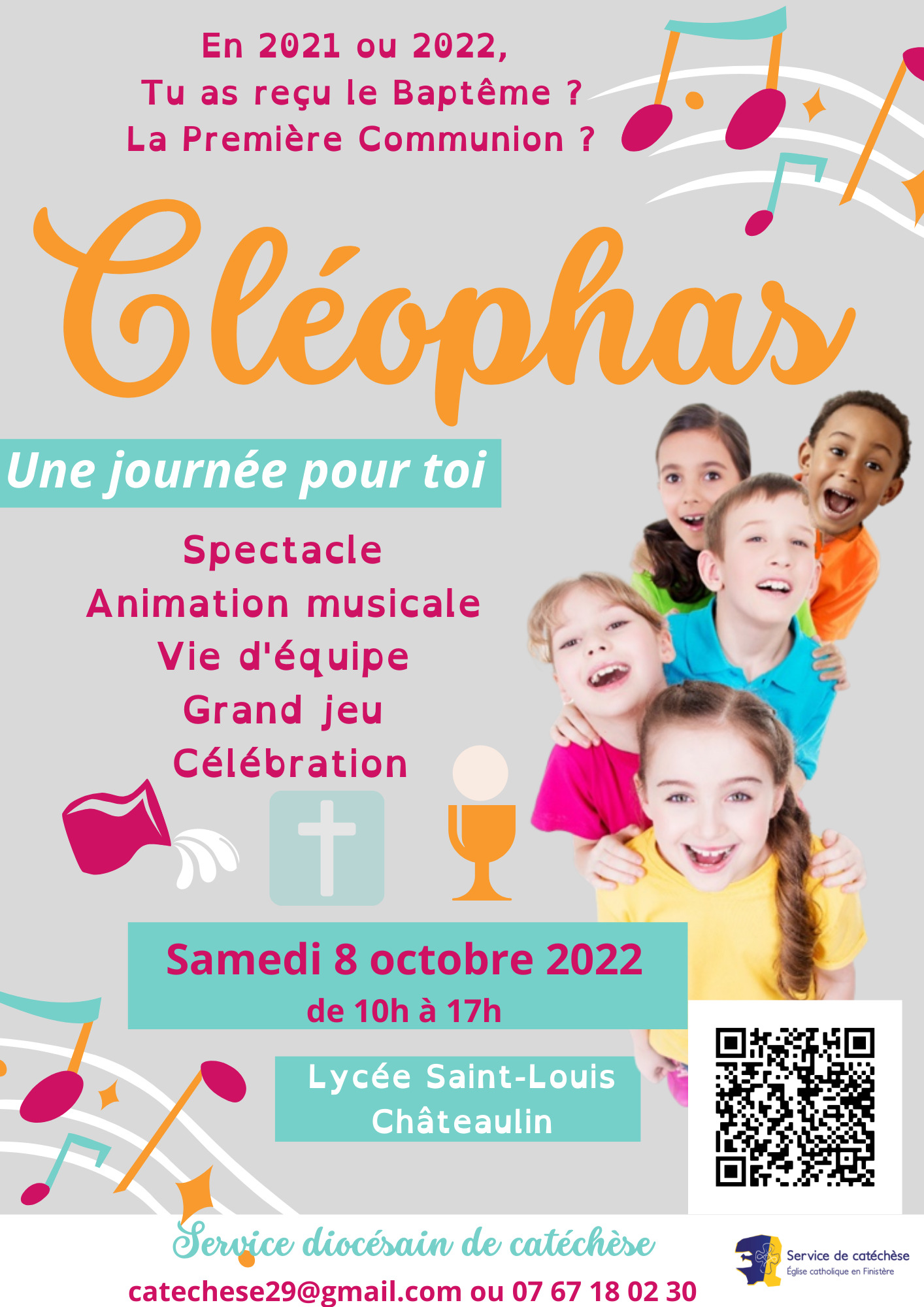 Journée Cléophas pour les enfants à Châteaulin de 10h00 à 17h00 le 8 ...
