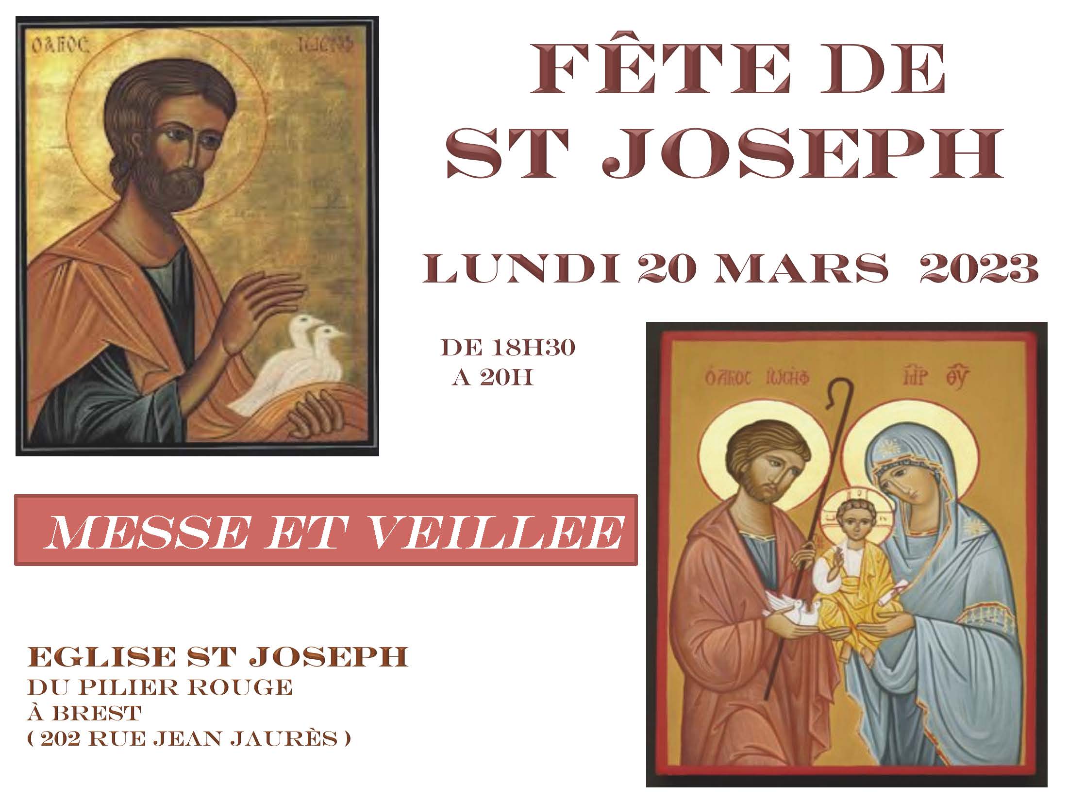 Célébration De La Solennité De Saint Joseph Le Diocèse De Quimper Et Léon
