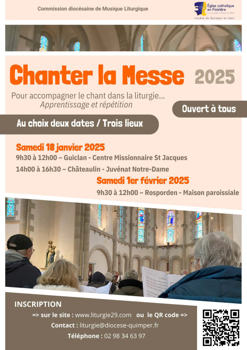 CHANTER LA MESSE 2025 : Répétitions et apprentissage de chants liturgiques - Le Diocèse de ...